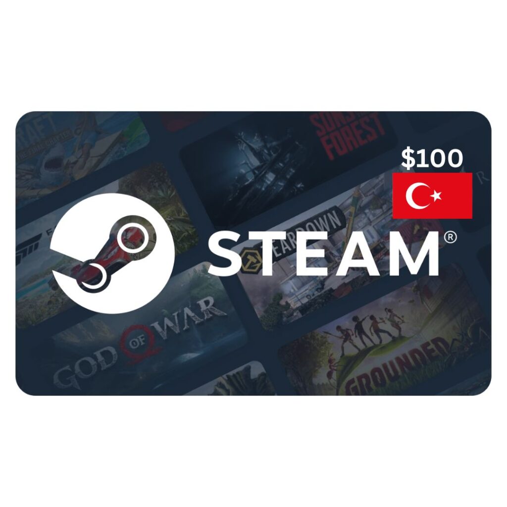 Steam Gift Card 100 USD Turkey - Best Price in Egypt | EOGStore - EogStore